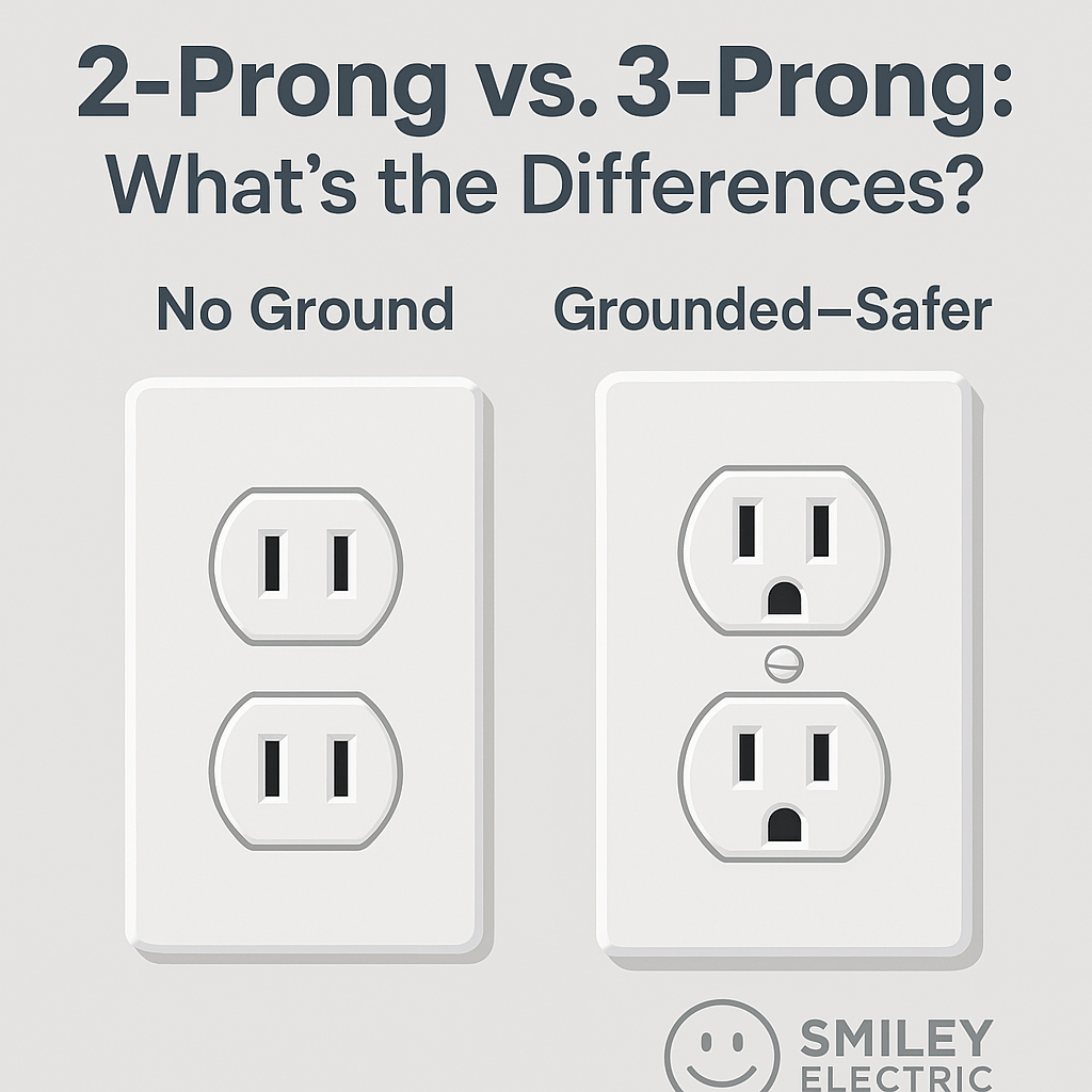 2-Prong vs. 3-Prong Plugs: What’s the Difference? - Smiley Electric, Inc.